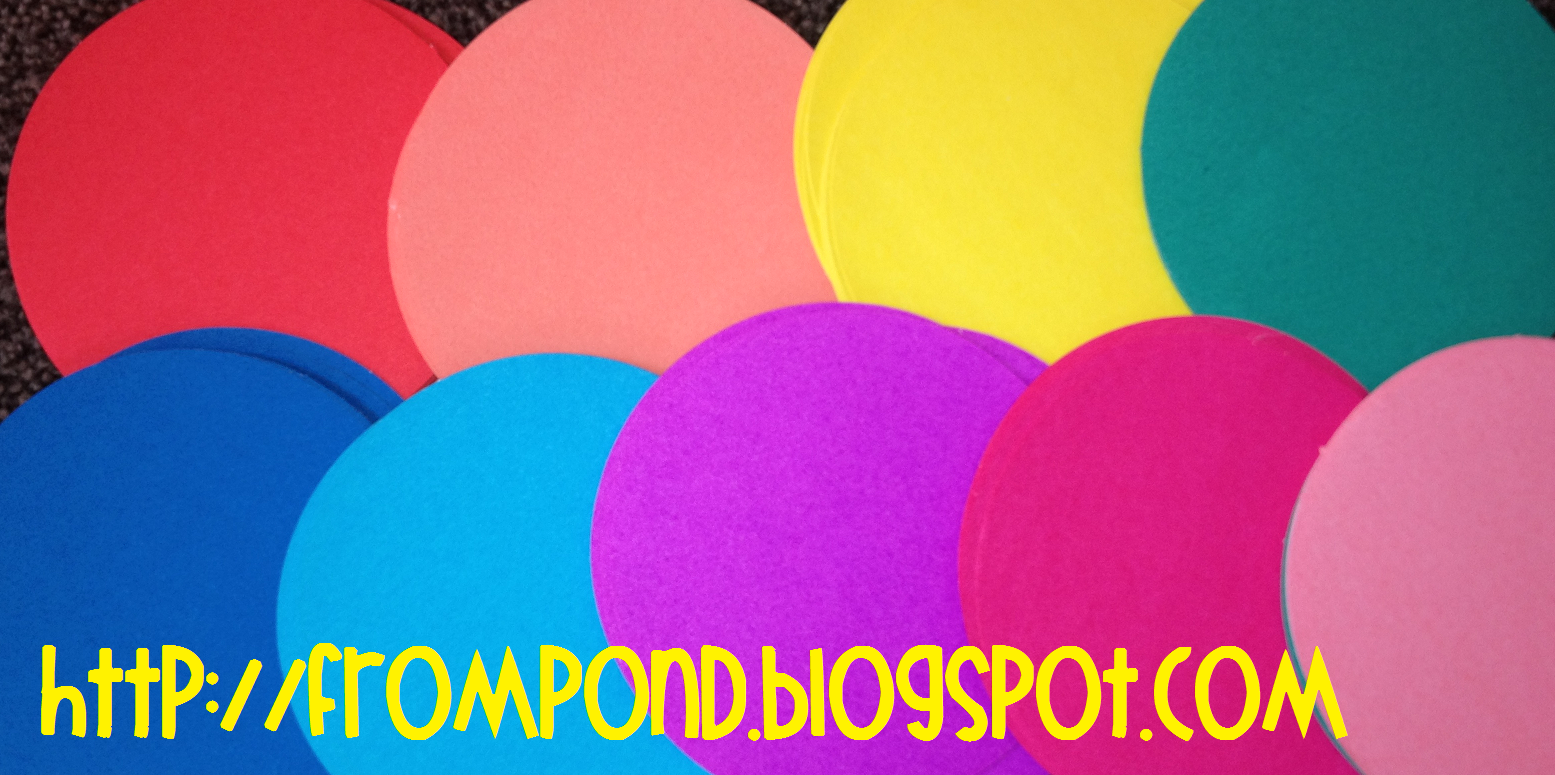 Fancy Font and Paper Circles | From the Pond