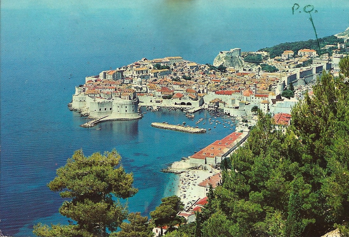Europe by London Taxi: Postcards - Dubrovnik, Yugoslavia. - 3.4.1970