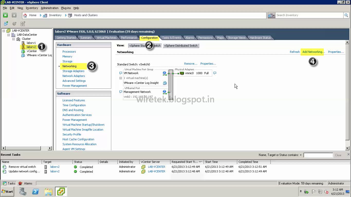 How to Create a Virtual Switch in VMware ESXi 5.0
