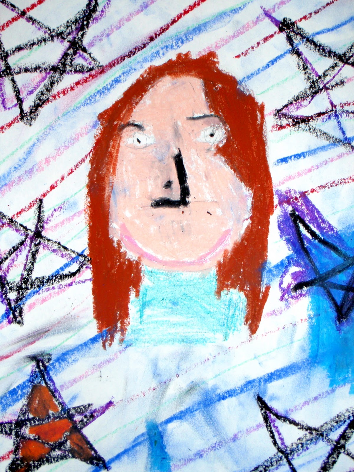 Fayston Elementary Art: Self Portraits by Third and Fourth Graders