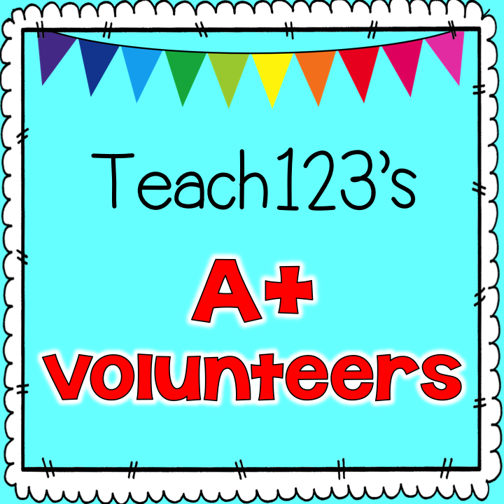 Thank you Volunteers - FREEBIE | Teach123