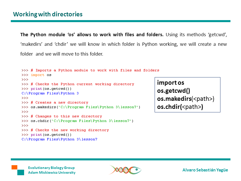 #!/perl/bioinfo: Curso de Python para biólogos - Lección 7. Lectura y ...