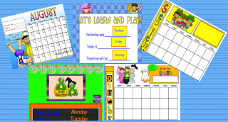 Peace, Love and Kindergarten: "Just Calendars" for Smartboard