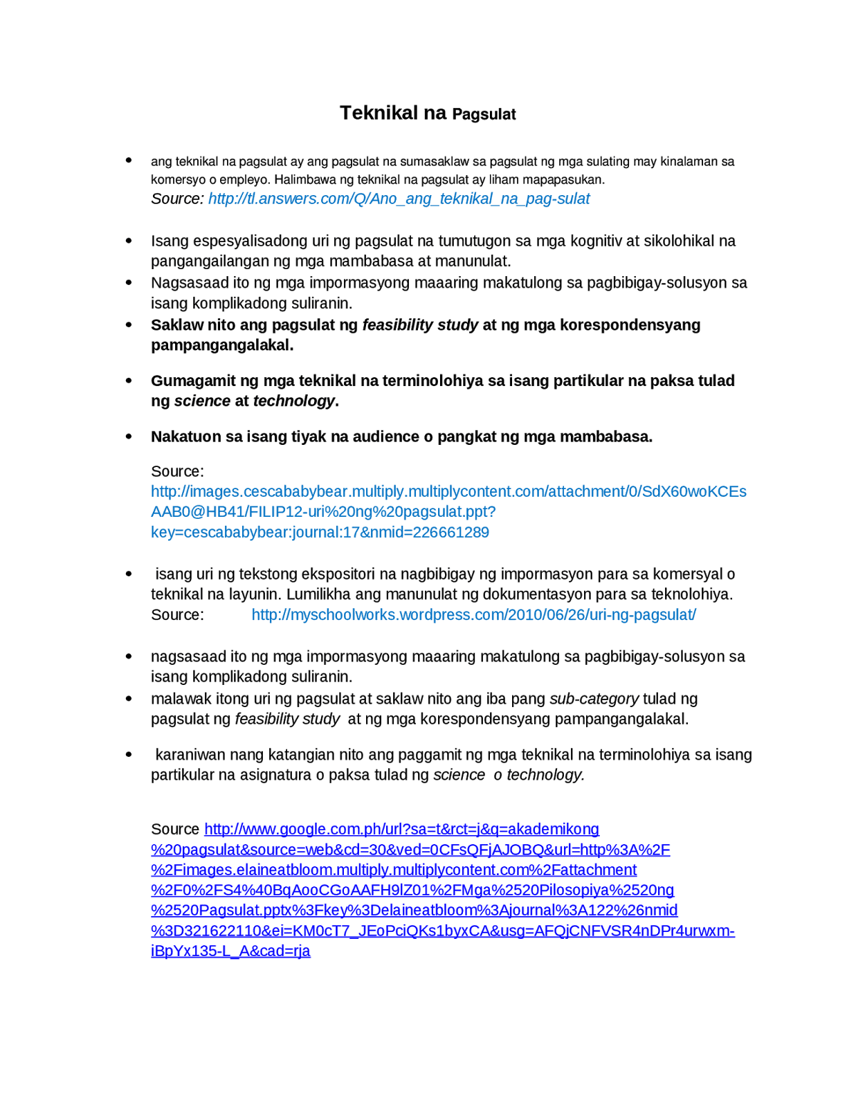 uri ng pagsulat - philippin news collections