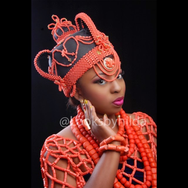 M.A.C.K BEAUTY AND FASHION: The stunning Edo traditional bridal look.