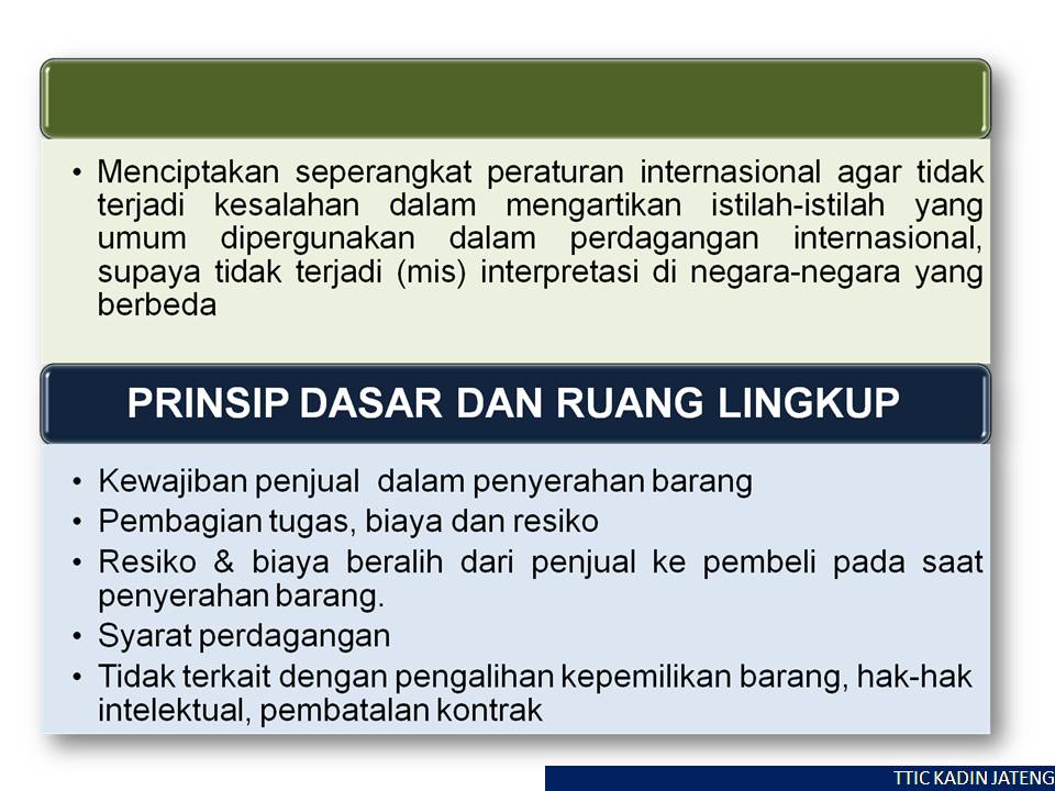 Memahami Standard Incoterm 2010