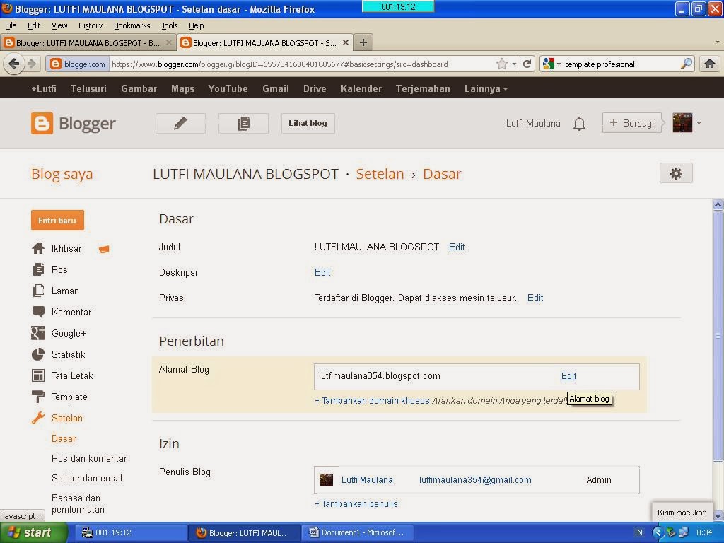 Cara Mengganti Alamat website Atau Alamat arikel Lengkap Dengan Gambar ...