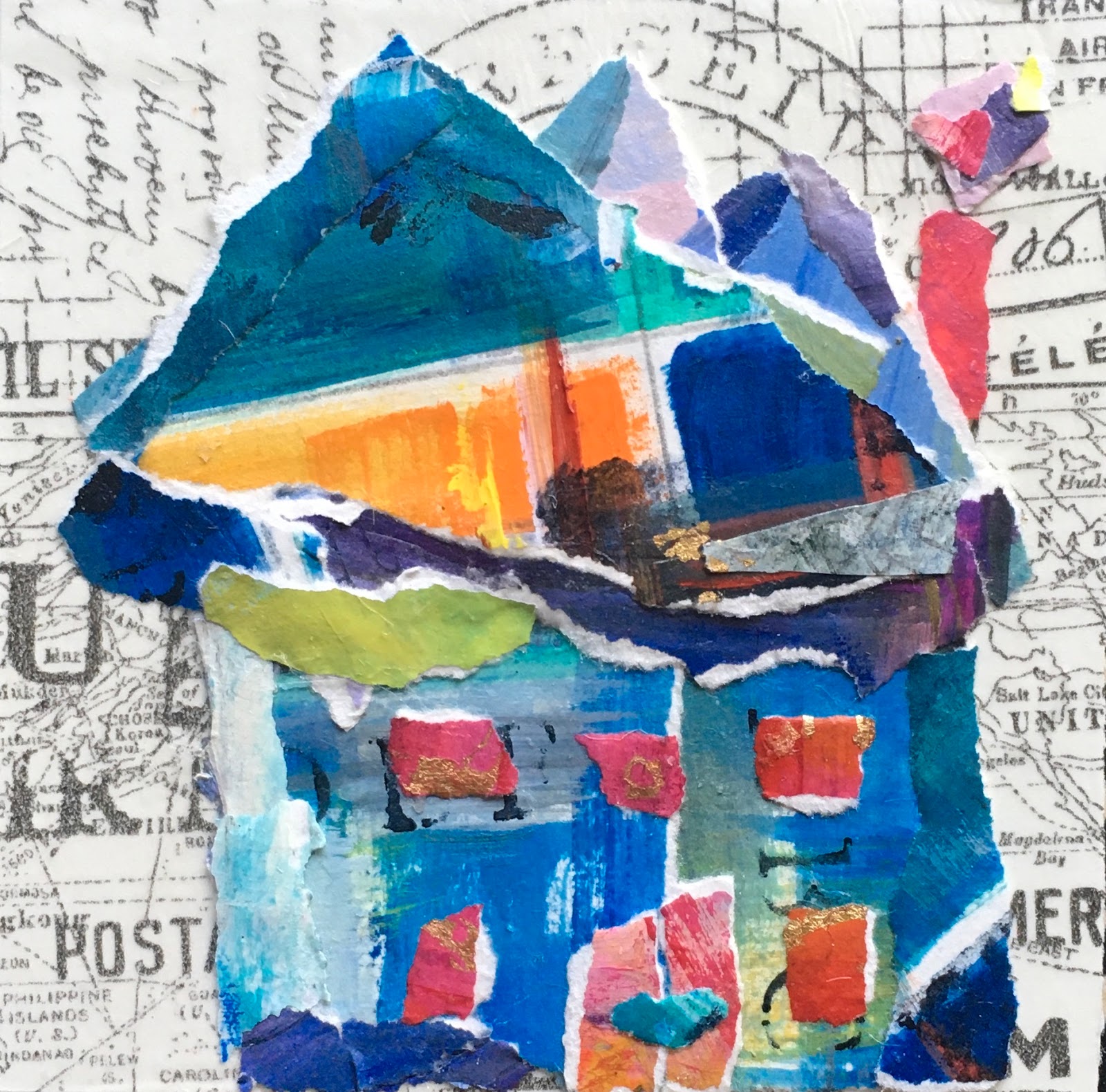 Daily Painters Abstract Gallery: Summer Sale, Paper House Painting ...