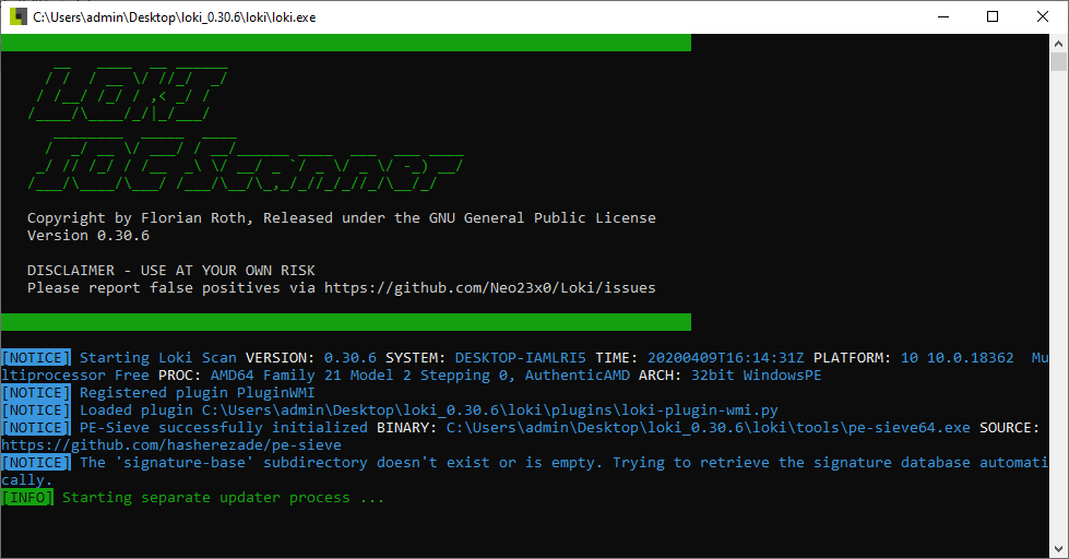 LOKI IOC Scanner - LOKI Açık Kaynaklı IOC Tarayıcı