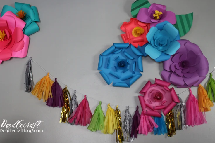 DIY: Paper Flower Wall Backdrop!