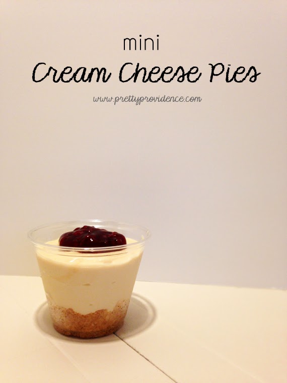 Mini Cream Cheese Pies with Topping Bar - Pretty Providence