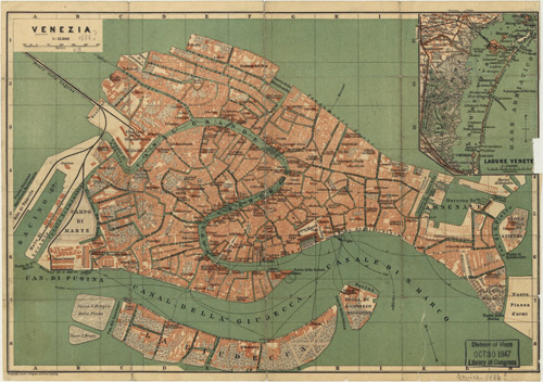 Map of Venice, Italy