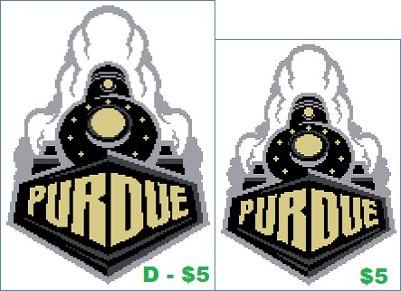 EASY PATTERNS: Purdue University Boilermakers cross-stitch pattern