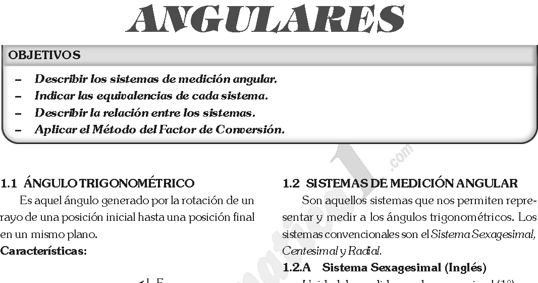 SISTEMAS DE MEDICIÓN ANGULAR Y SUS CONVERSIONES EJERCICIOS RESUELTOS ...