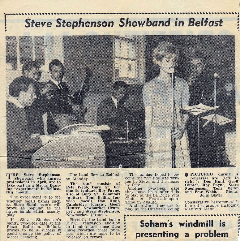 bebop spoken here: Steve Stephenson Show Band.