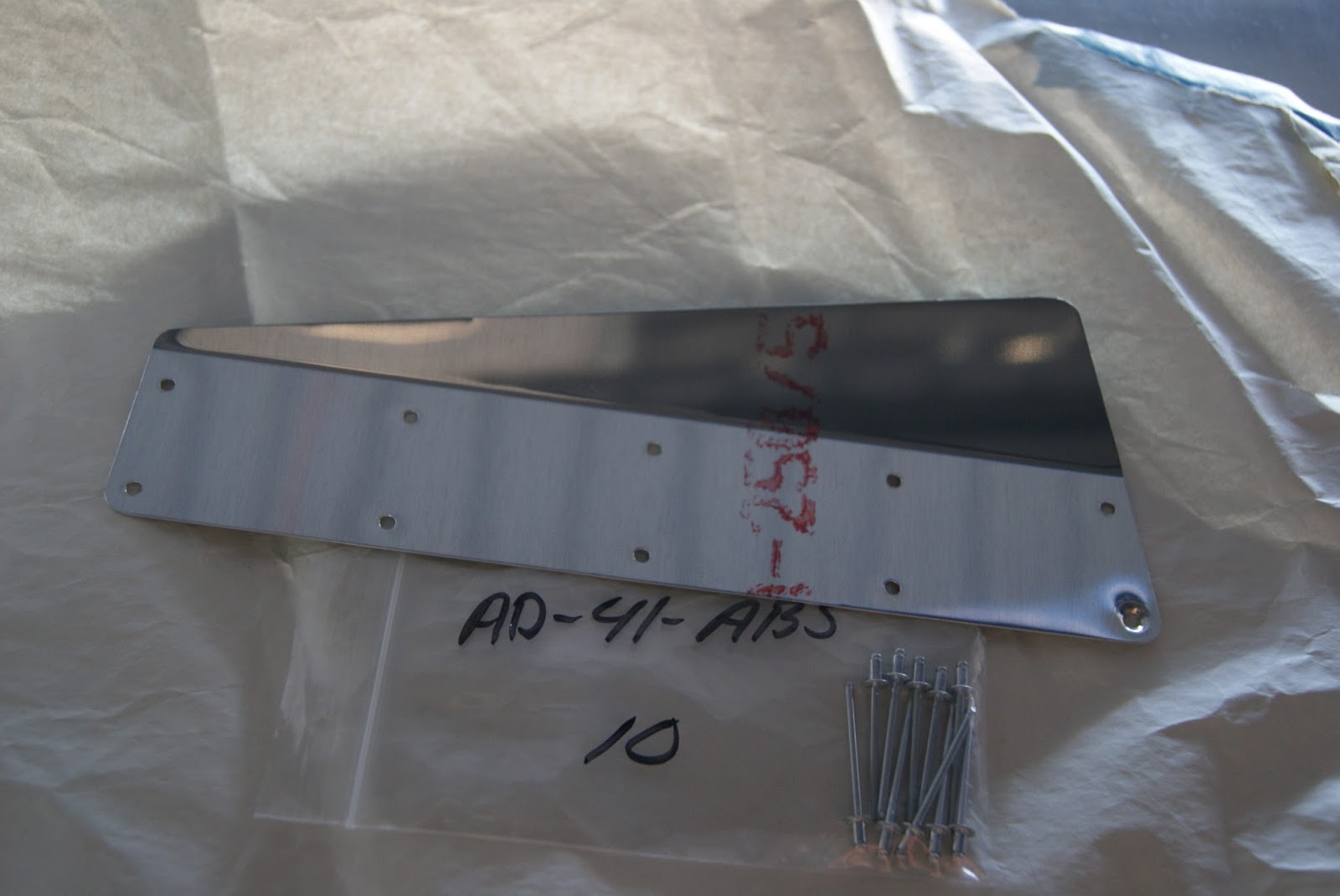 DOG Aviation John's RV-12 Blog: The Eagle Receives A Rudder Trim Tab