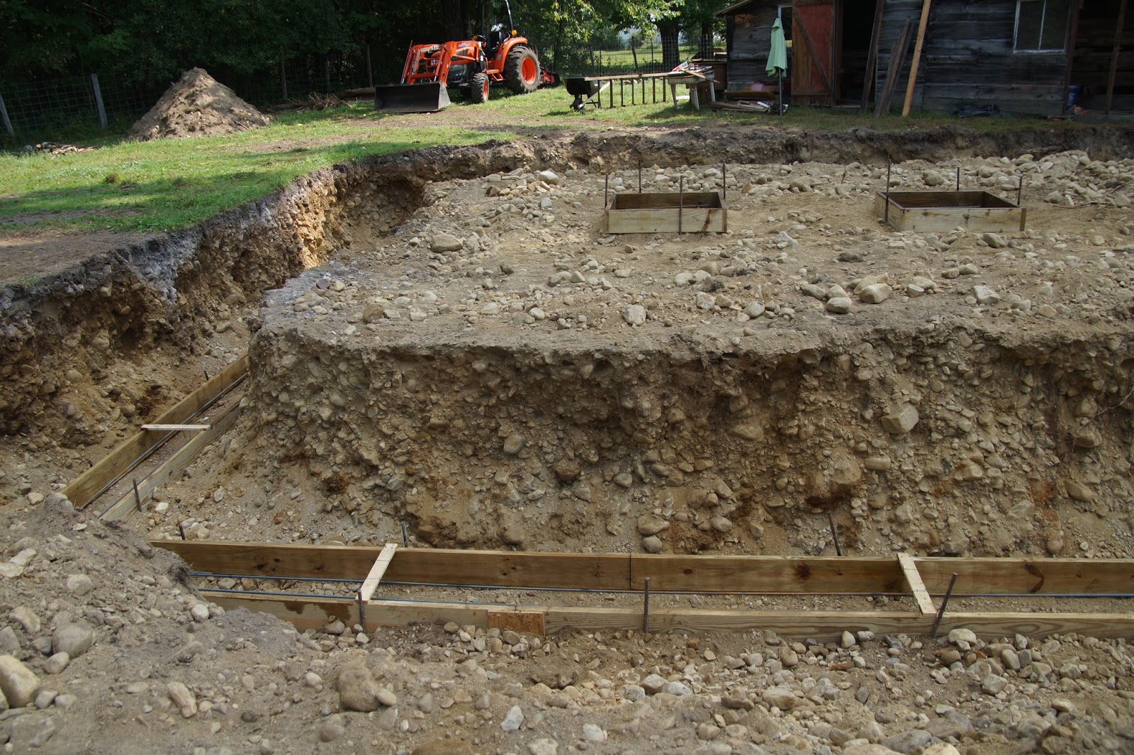 Joe's Vermont Timber Frame Workshop: Forms and Footings