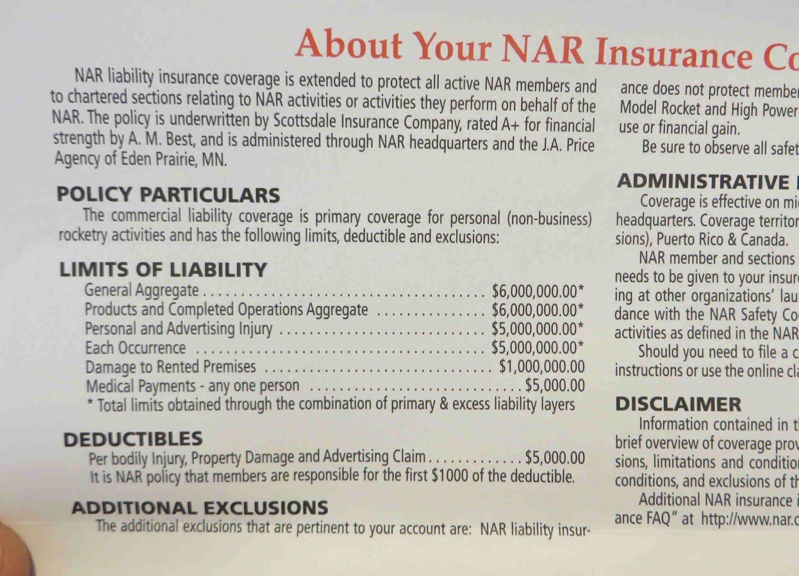 Model Rocket Building: NAR Membership Renewal