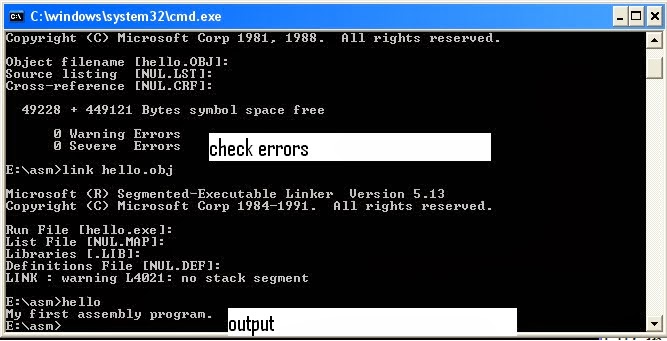 Save Compile And Debugging A Assembly Program ~ Take A New Steps In Programming World