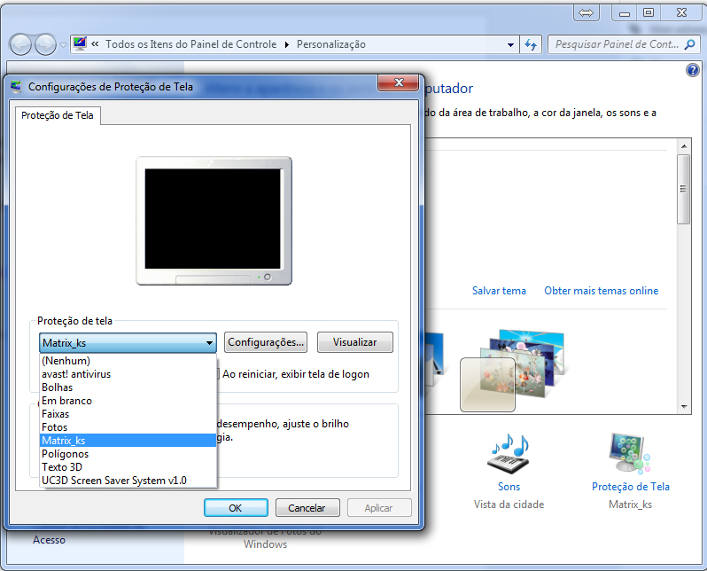 Descanso de tela Matrix gratis