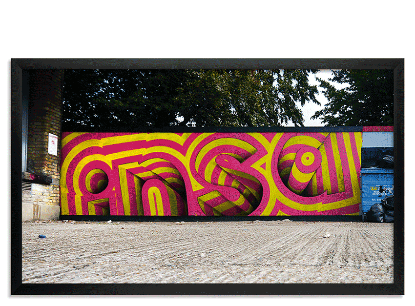 INSIDE THE ROCK POSTER FRAME BLOG: Insa Gif-iti Lenticular #1 Print