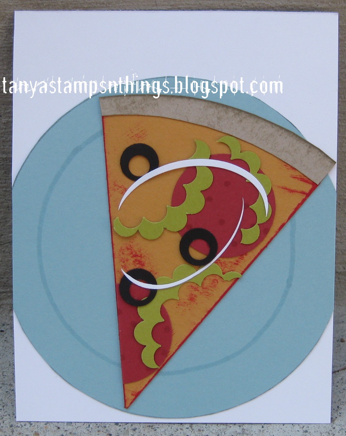 Tanya's Stamps & Things: Paper Pizza!