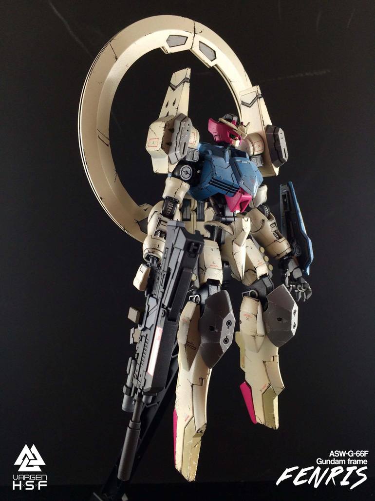 GUNDAM GUY: 1/144 ASW-G-66f Gundam Frame Fenris - Custom Build