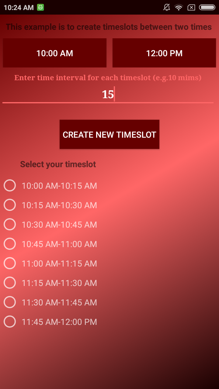 Create A New Radiogroup And Radiobuttons In Android Programmatically Images