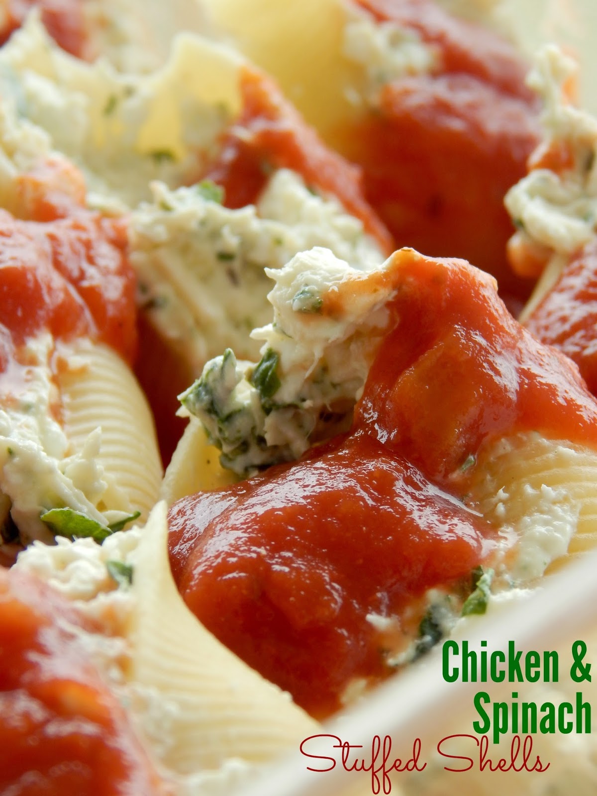 Chicken & Spinach Stuffed Shells | Ally's Sweet & Savory Eats