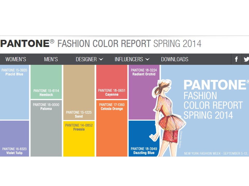 Pantone 2014 Spring Colors