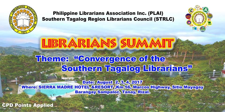 PLAI - Southern Tagalog Region Librarians Council: July 2017