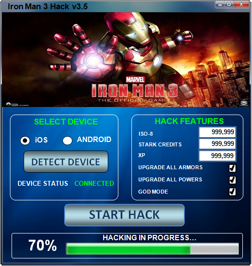 Iron Man 3 Hack Cheat Crack Free Download Unlimited ISO-8 ~ Juegotruxo