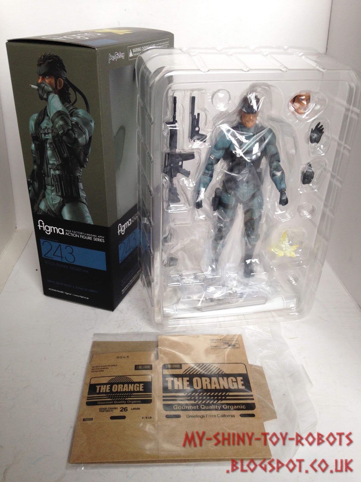 My Shiny Toy Robots: Toybox REVIEW: Figma Solid Snake MGS2 Ver.