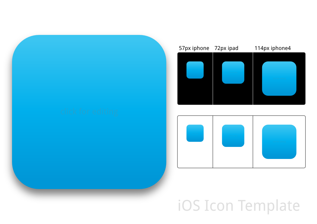 FLOSS UI/UX: iOS Icon Template