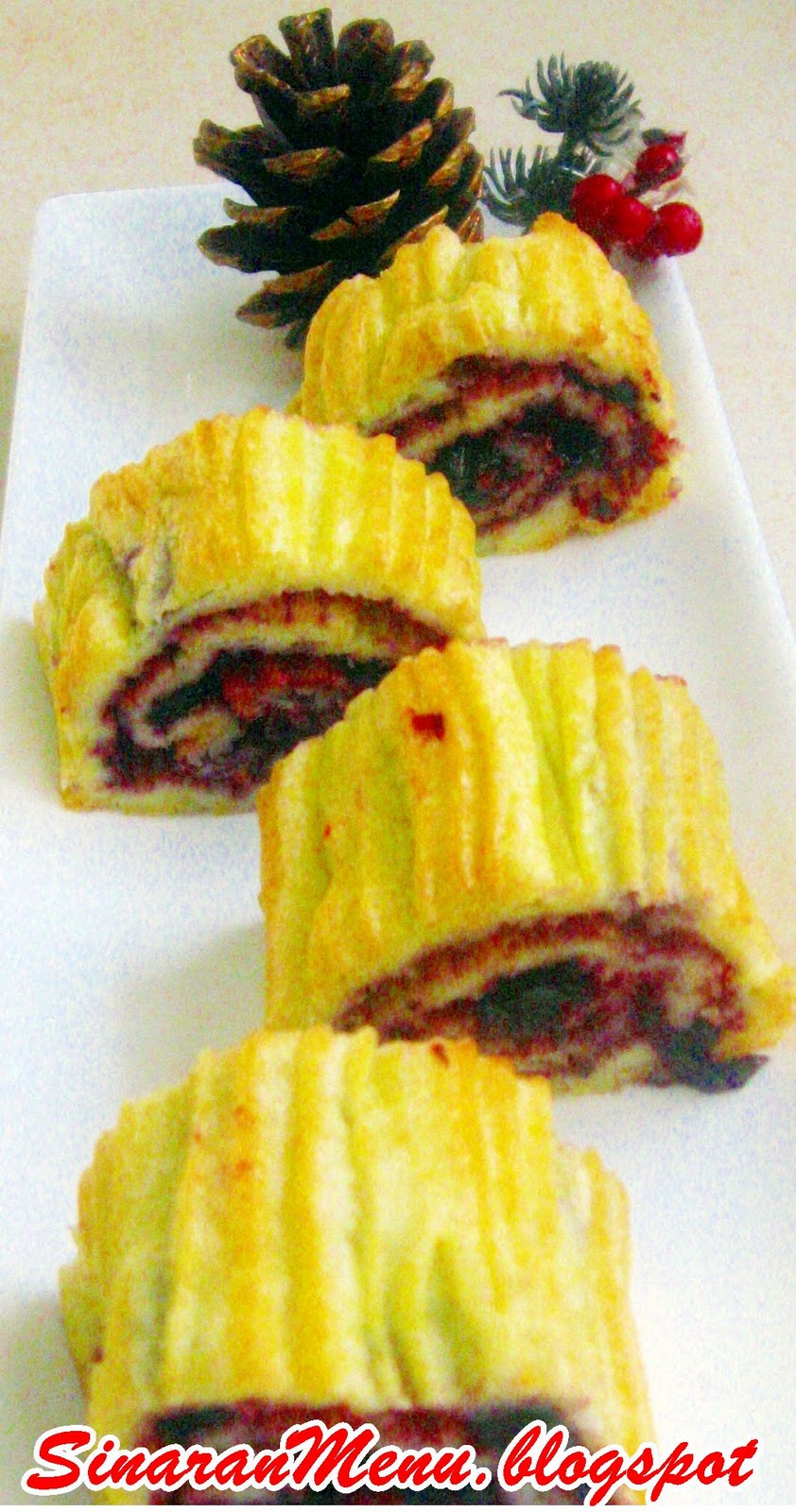 Pastry Puff Blueberry Log