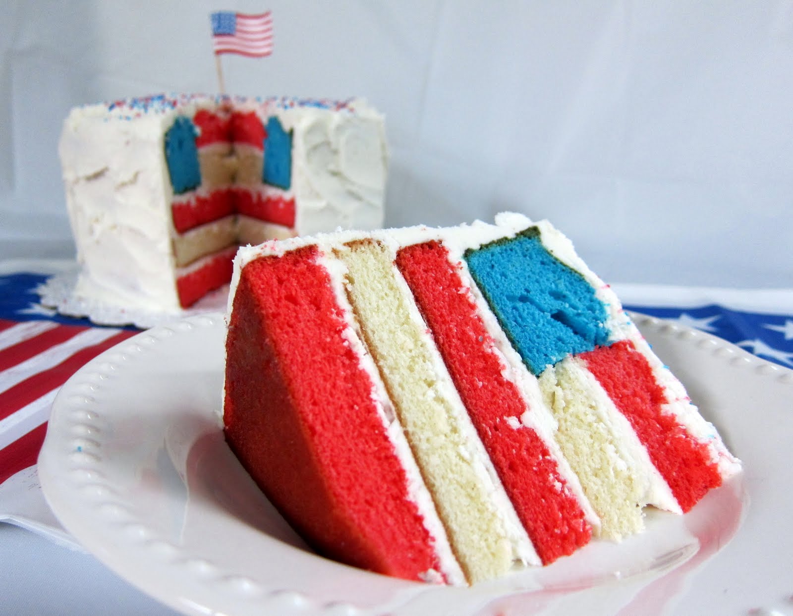 4th of July Flag Cake | Plain Chicken