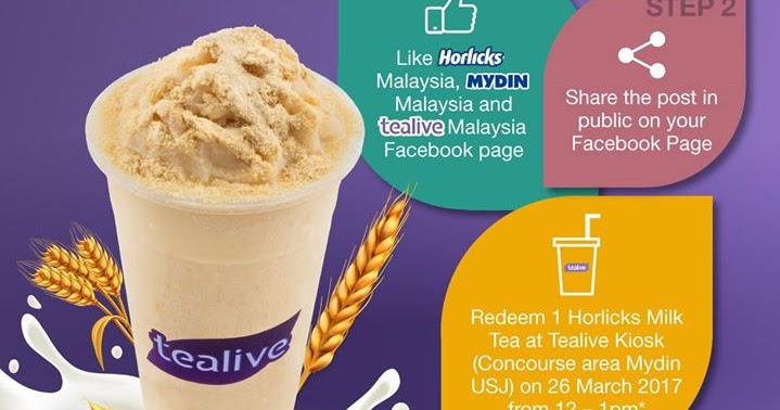 BestLah: Tealive - FREE Horlicks Milk Tea (26 Mar)