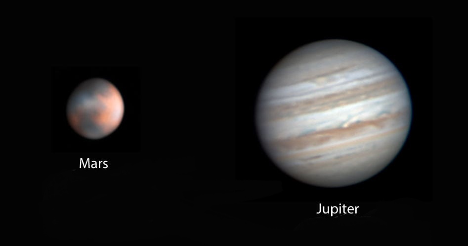 Zvezdani(n) dnevnik: Ka boom...Mars opozicija Jupiter; ciklus Marsa i ...