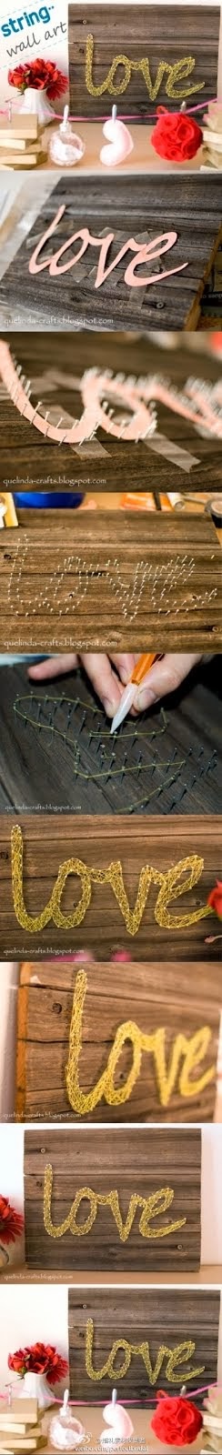 Ready to D-I-Y: Diy Project : String Wall Art