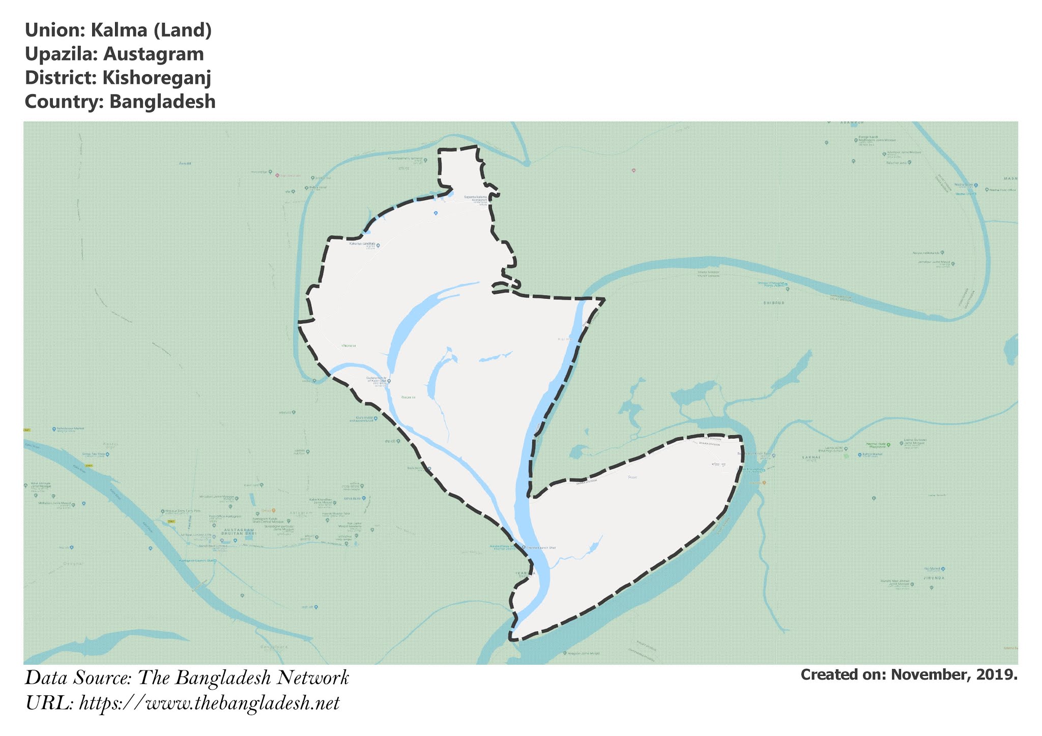 Kalma Union, Kishoreganj