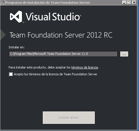 Lov.n[e]t: Instalar TFS Server 2012