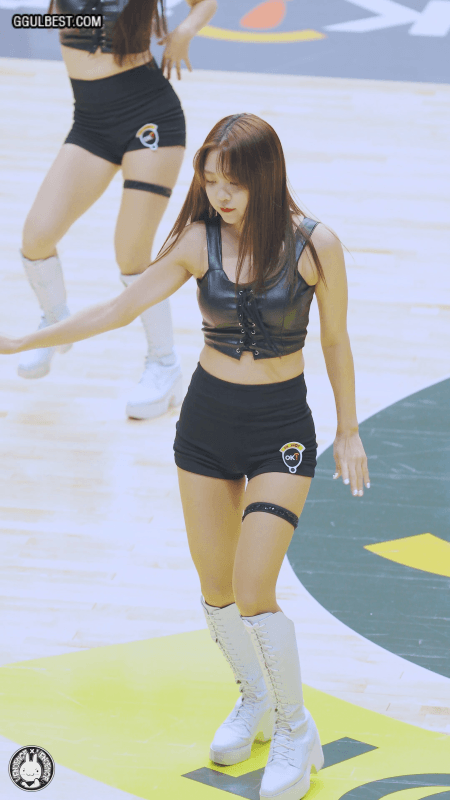 JJTV.KR MP4 FACTORY: Cheerleader Lee Ju-hee sleeveless .gif