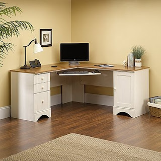 White Desk: White L Shaped Desk