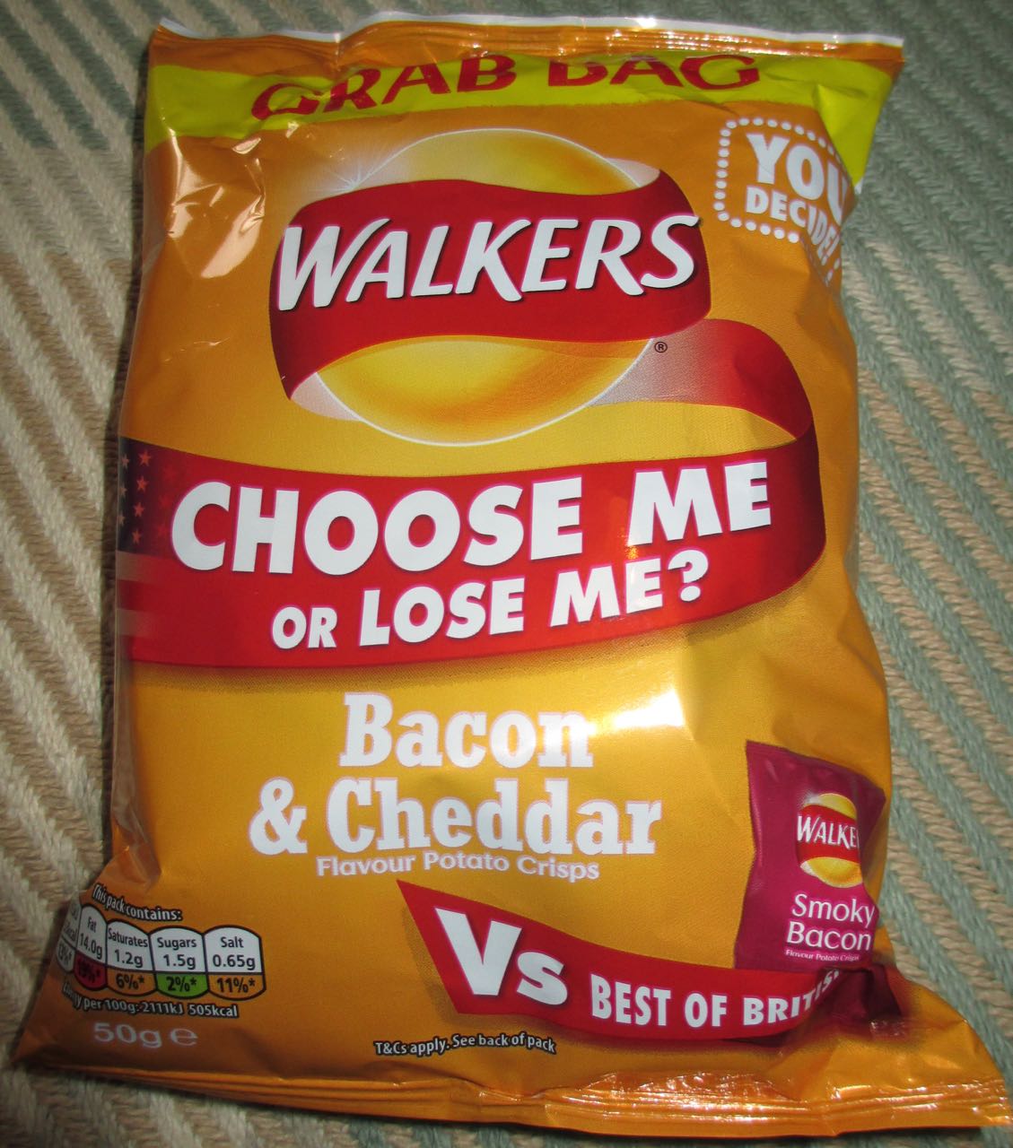 FOODSTUFF FINDS: Walkers Cheese and Bacon Crisps (WH Smiths) By @Cinabar