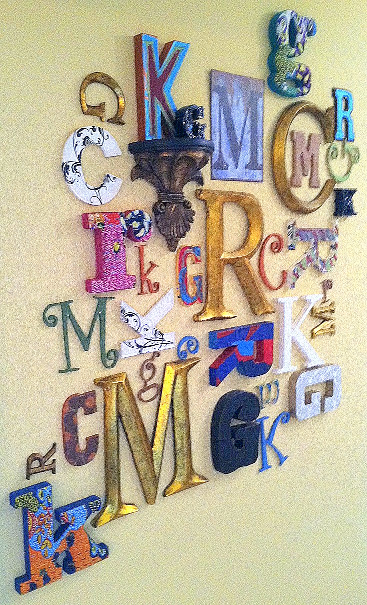 Decor Inspiration: Letter Mural