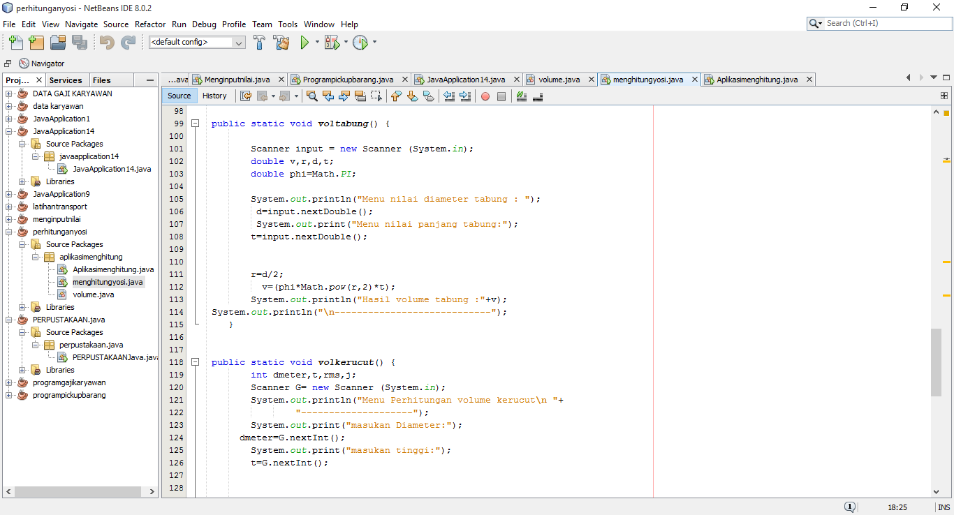 Teknologi Informasi: APLIKASI SEDERHANA NETBEANS JAVA MENGHITUNG BANGUN ...