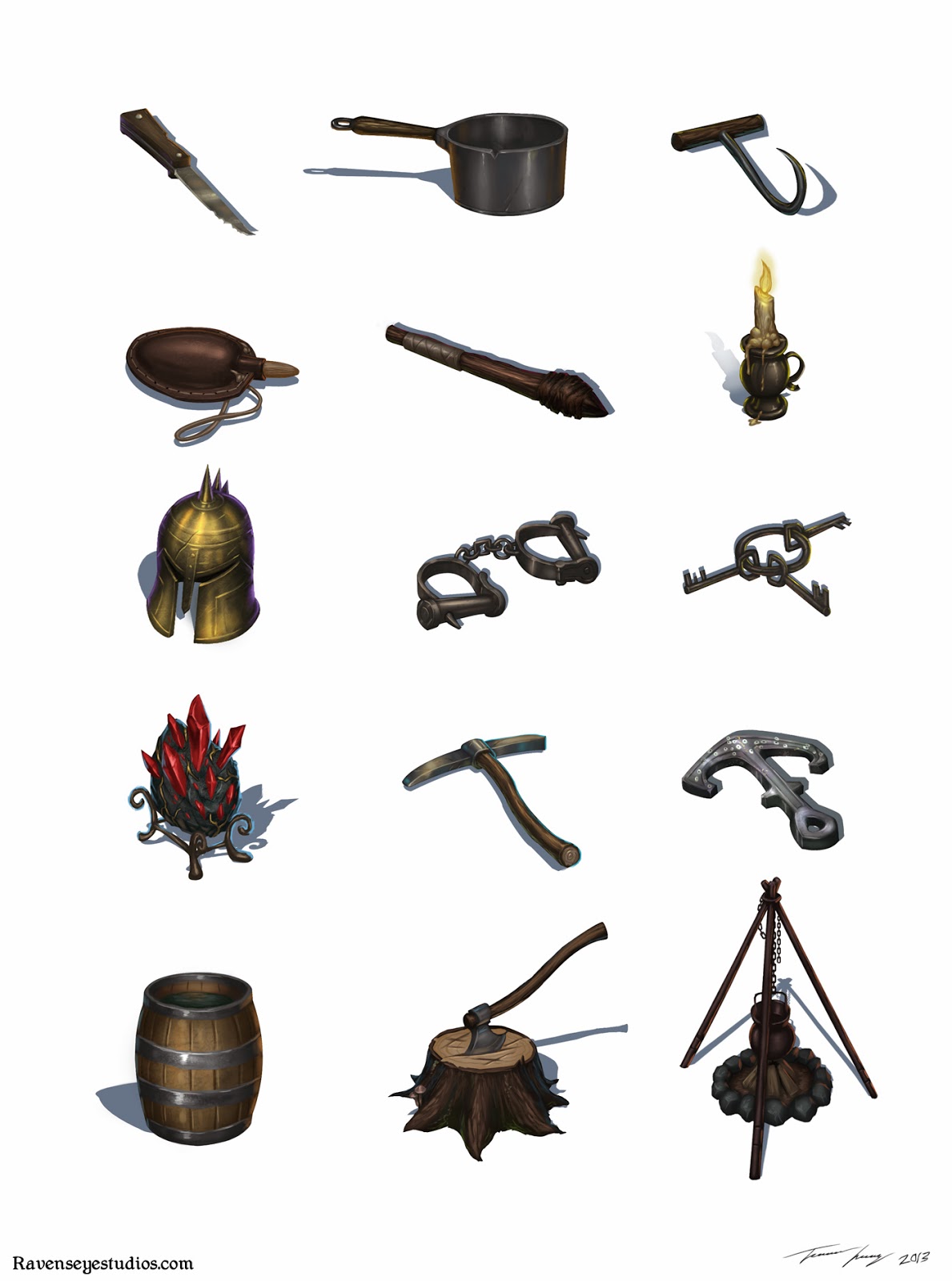 Concept Art and Design of Travis Lacey - Ravenseye Studios: Fantasy Props