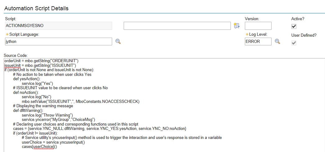 Amatuermax Random Examples Of Maximo Automation Scripts