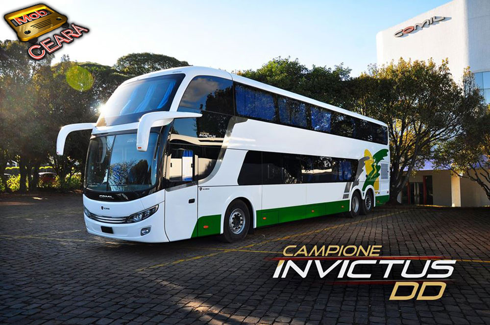 Comil lança versão "Double Decker" do Campione Invictus