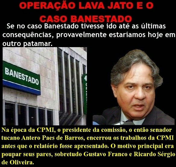 ANTONIO CAVALCANTE FILHO: O Caso Banestado, a Petrobras e o feitiço do ...